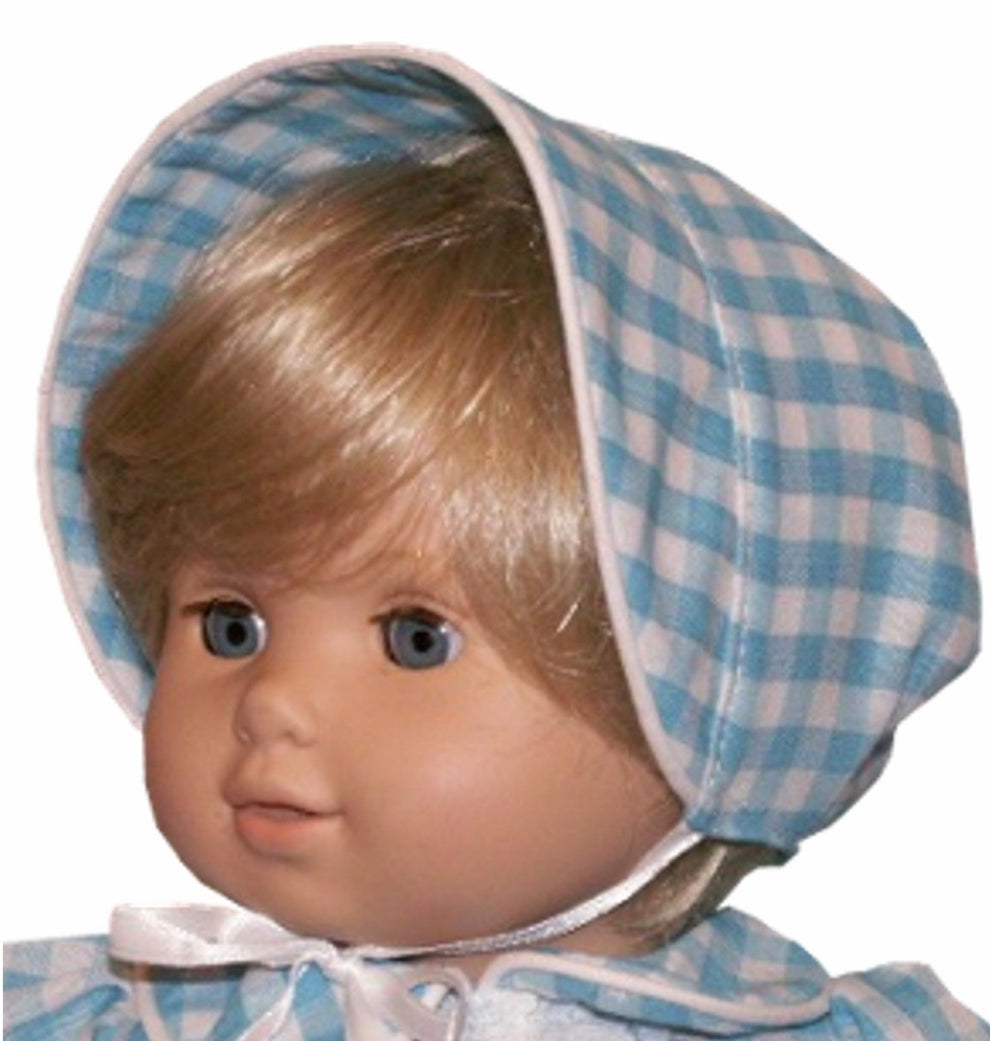 Piped Bonnet – Doll Clothes by Carole