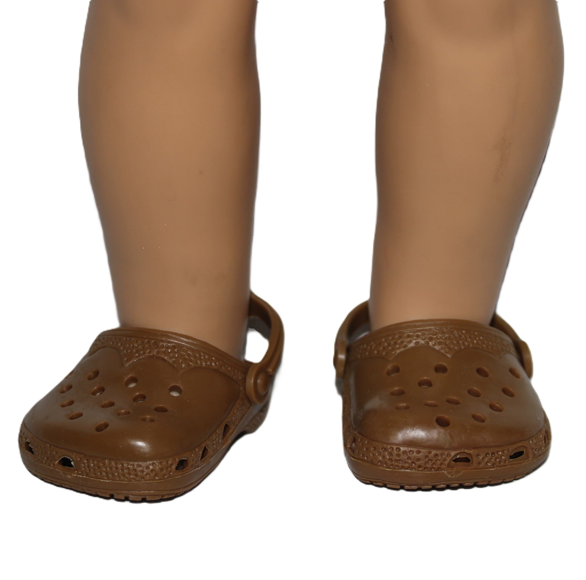 Brown Clogs – Doll Clothes by Carole