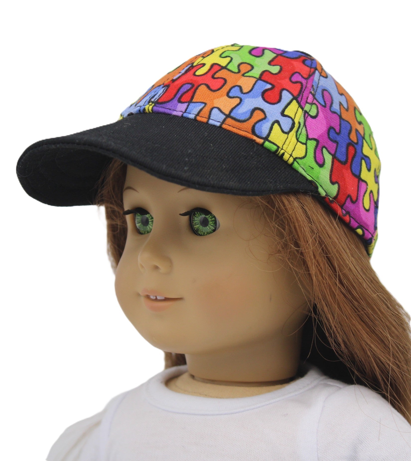 Jigsaw Puzzle Baseball Softball Cap – Doll Clothes by Carole