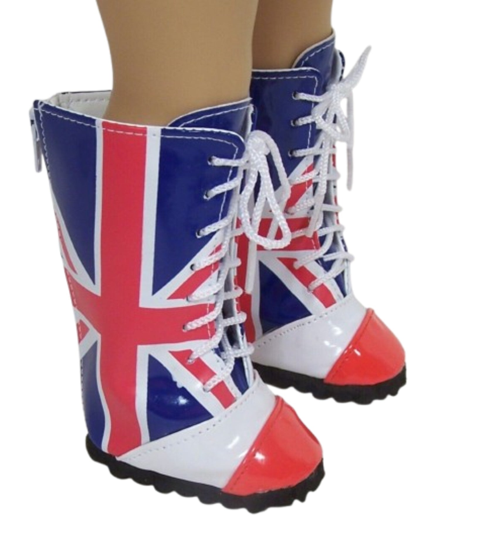 Union Jack Flag Boots – Doll Clothes by Carole