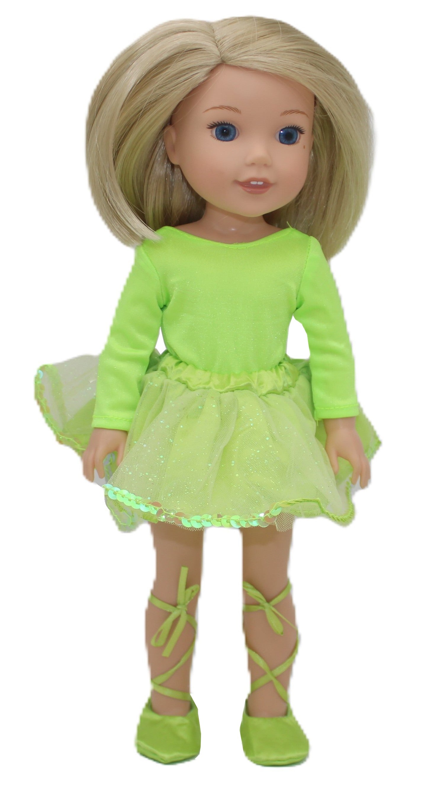 Lime Green TuTu Set – Doll Clothes by Carole